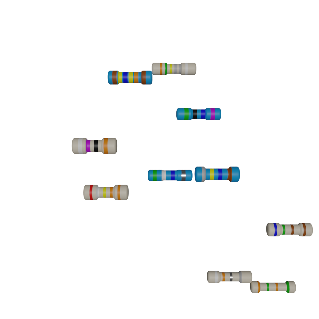 Resisitor Instance Segmentation Dataset and Pre-Trained Model by Rob Williams