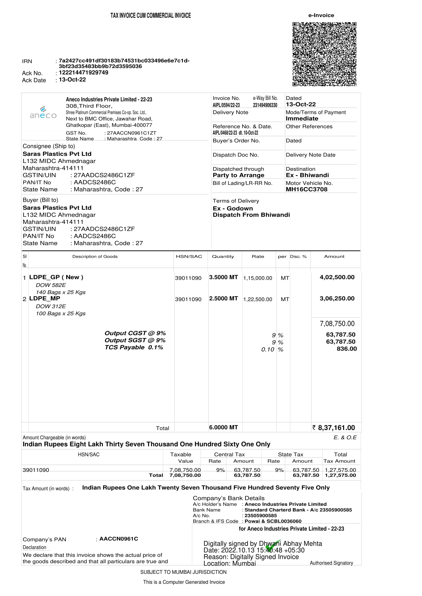 aneco_industries Object Detection Dataset by invoiceocr
