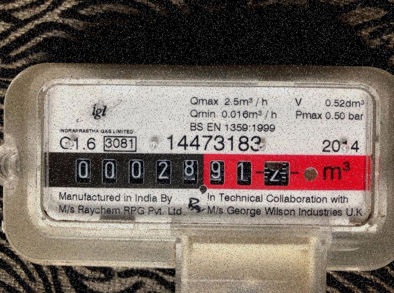 Gas Meter Number Detection Object Detection Dataset By Digittagging