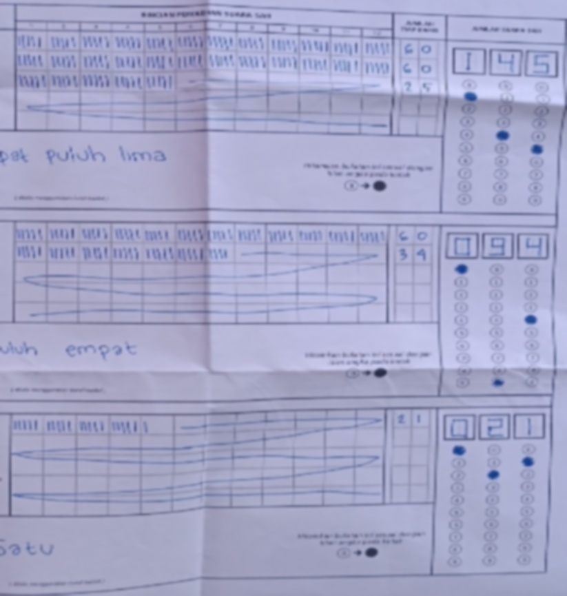 OCR Sirekap Object Detection Dataset by Braincore