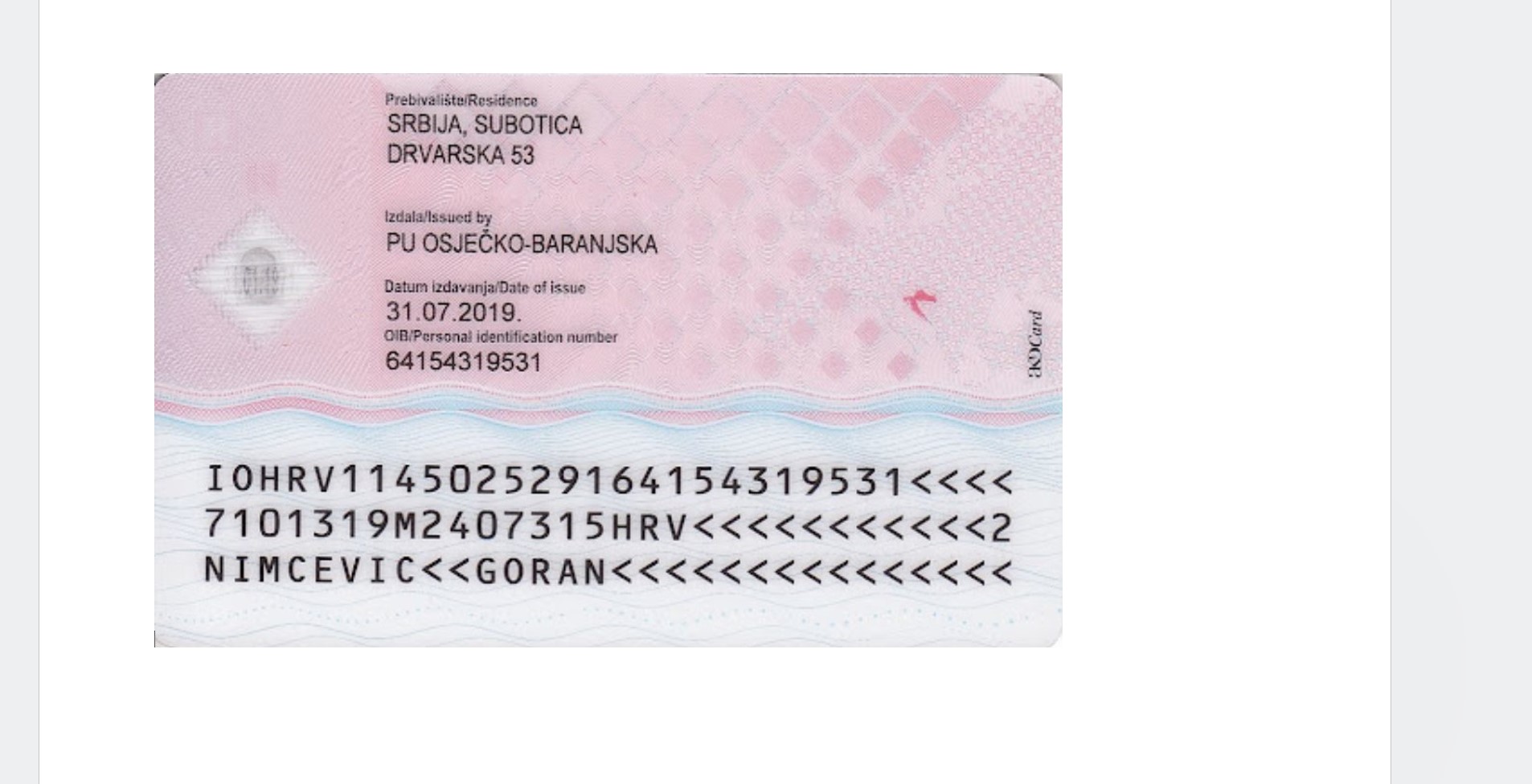 OBB id card and photo detection Object Detection Dataset (v1, 2024-04 ...