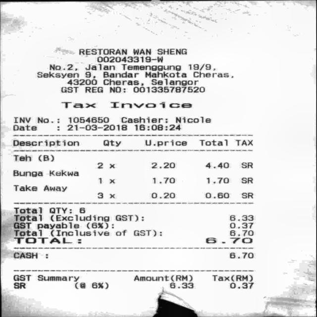 reciepts Object Detection Model by Advaitaai