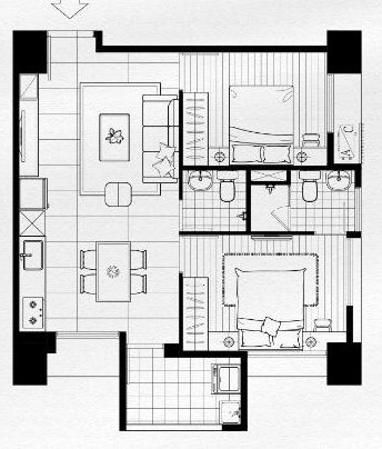 Floor plan Object Detection Dataset by Room Count
