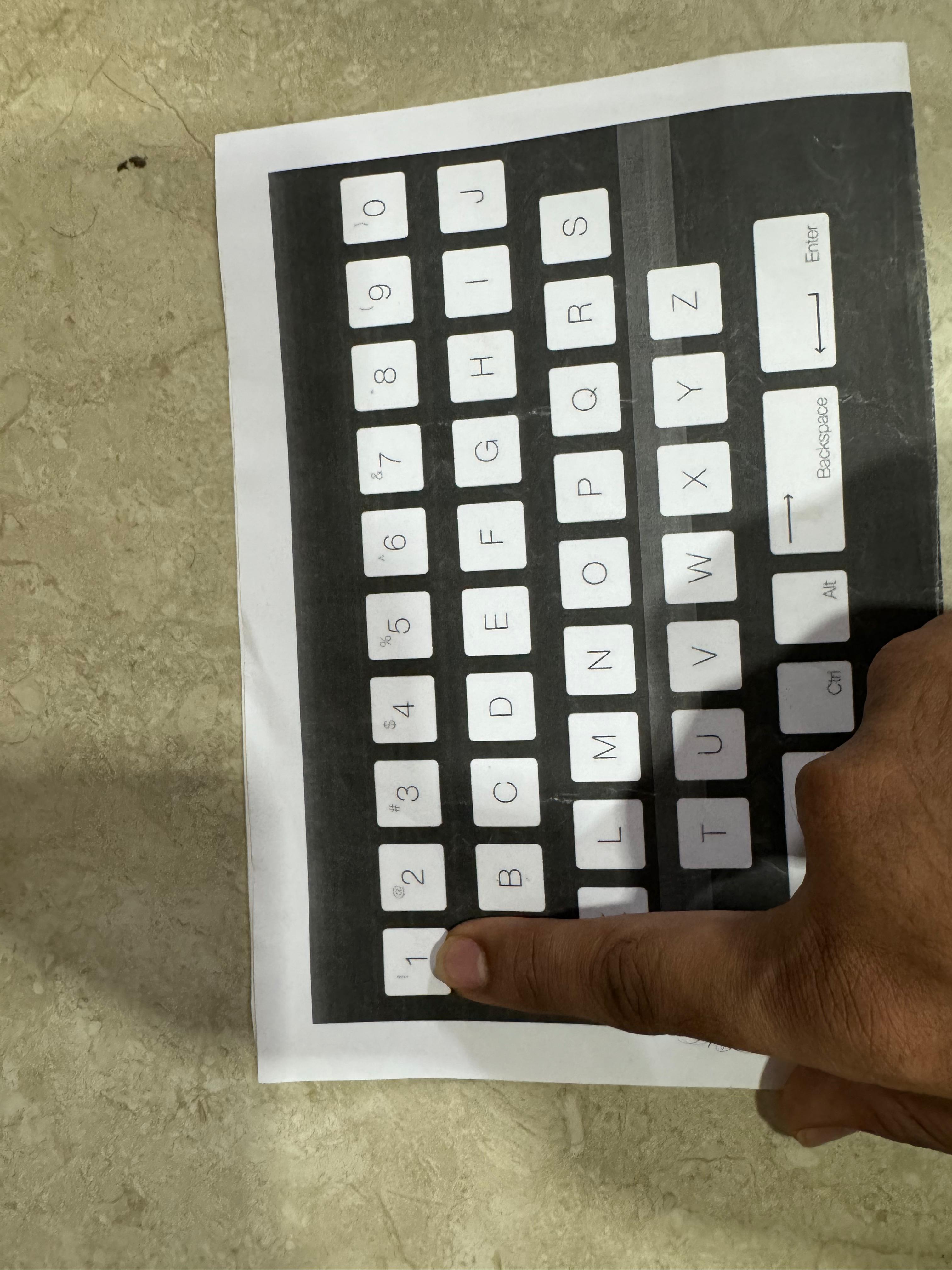 virtual keyboard finger Object Detection Dataset by likith