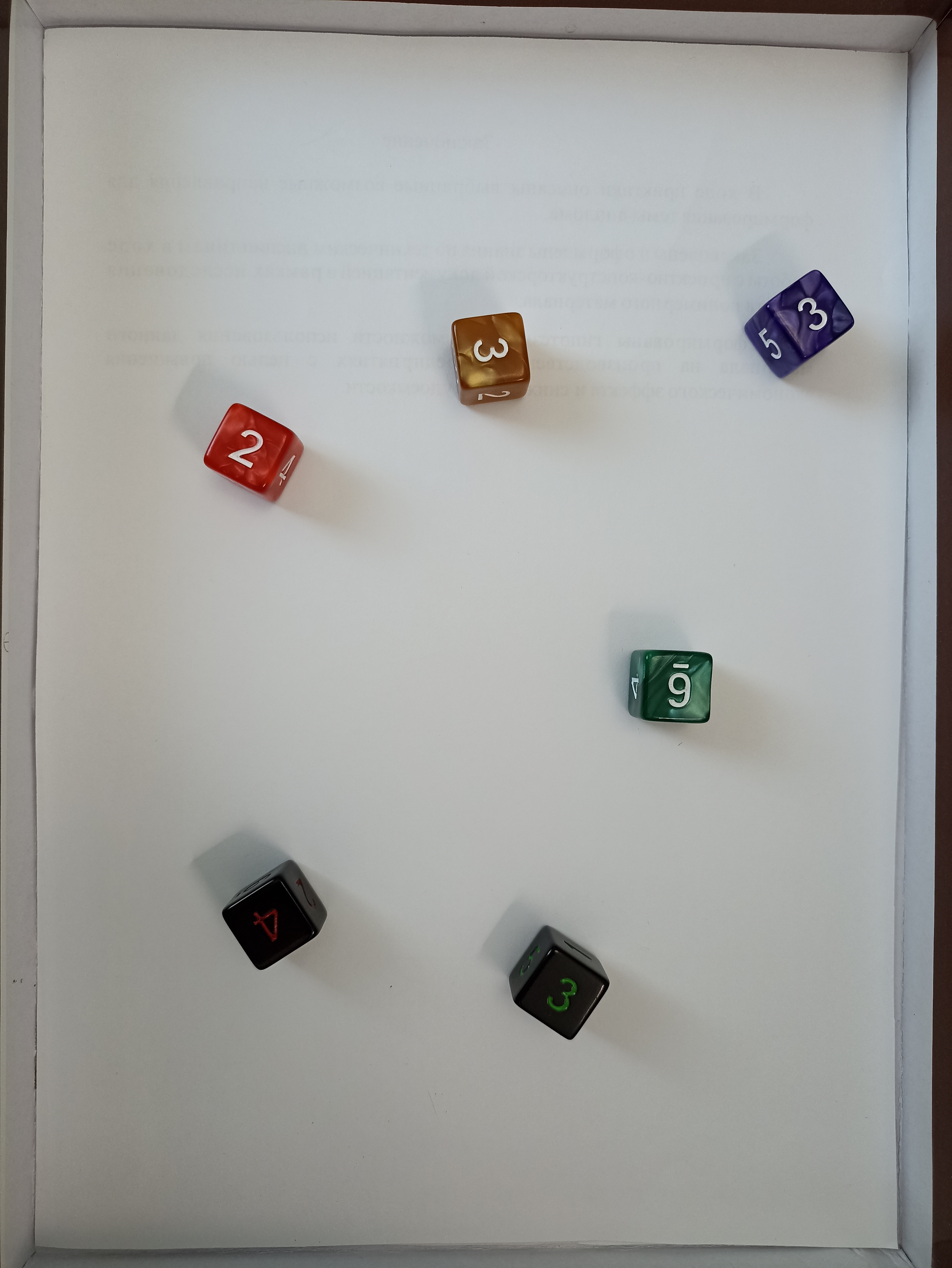 D6 dice with numbers on the sides Object Detection Model by test