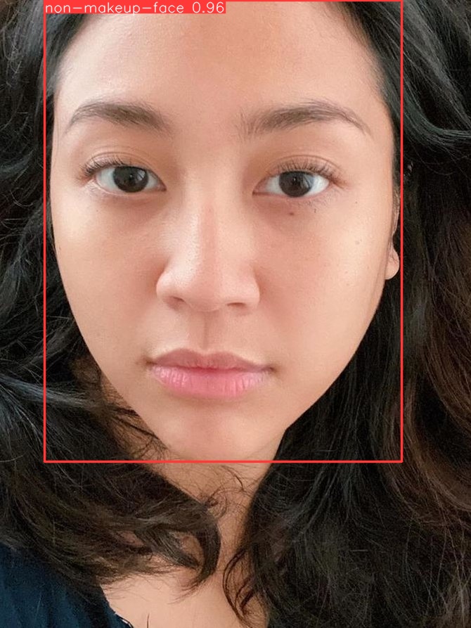 Facial Makeup Detection Object Detection Model by nadianajwa