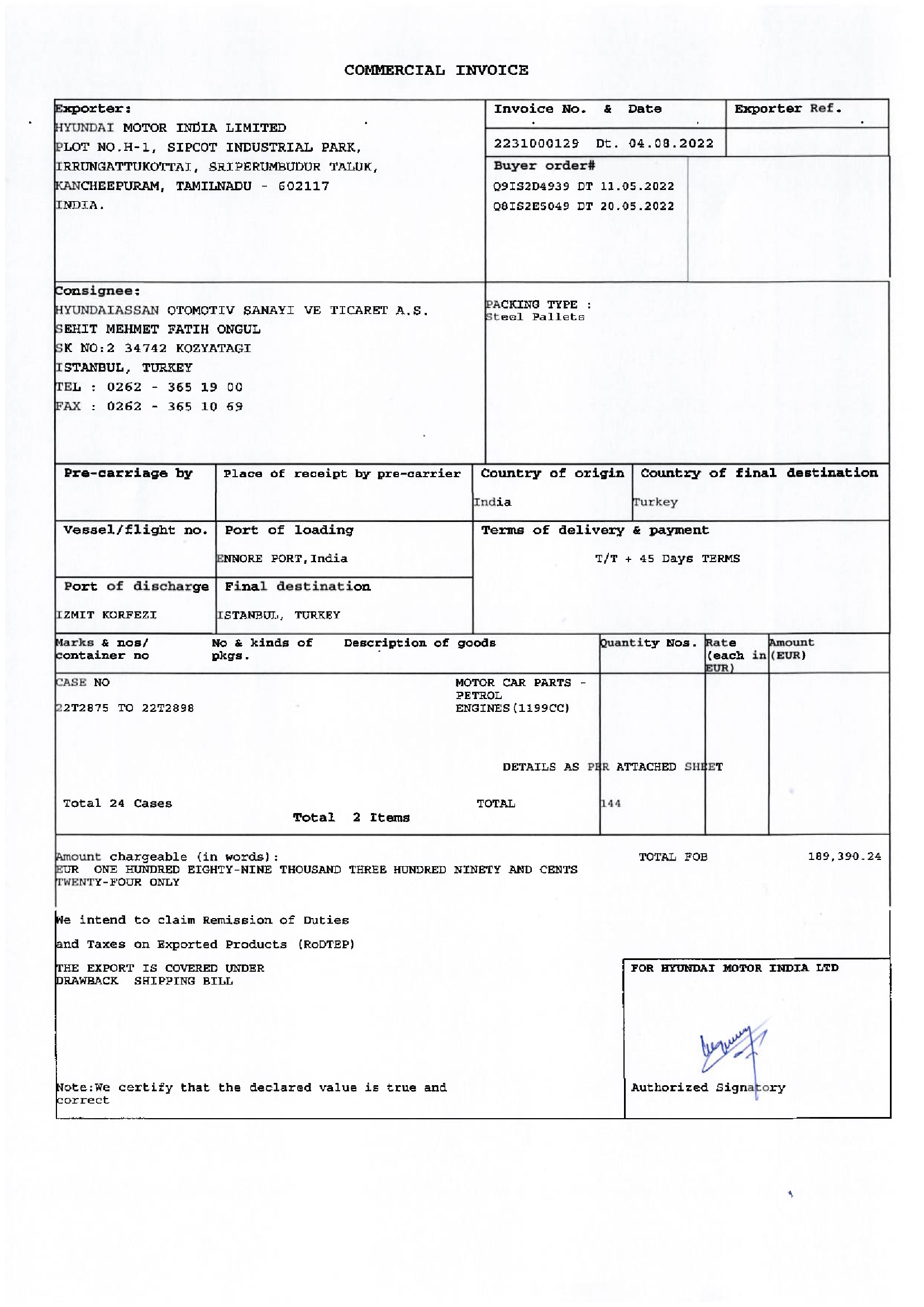Invoices Detection Object Detection Model by Writer Information