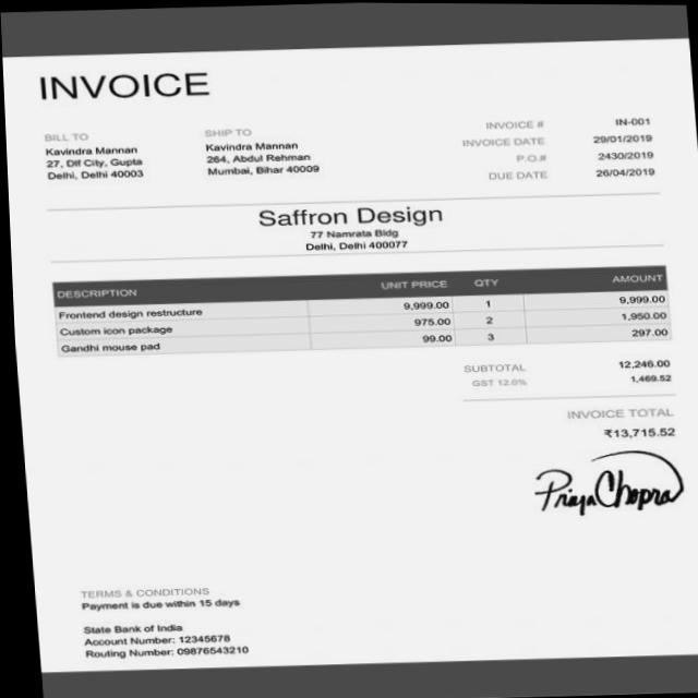 Invoice Receipt Object Detection Model By Belalnayzak