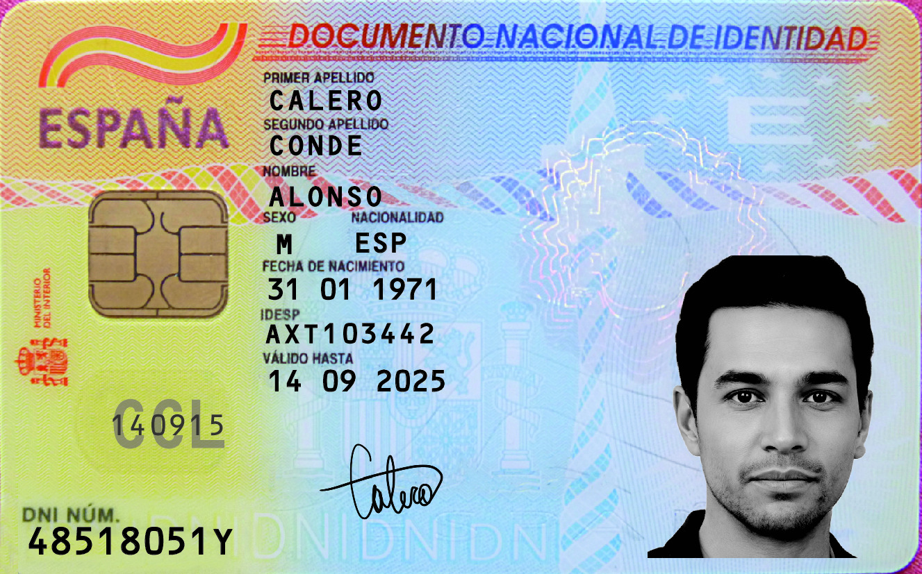 Spanish fake id cards Dataset by BT