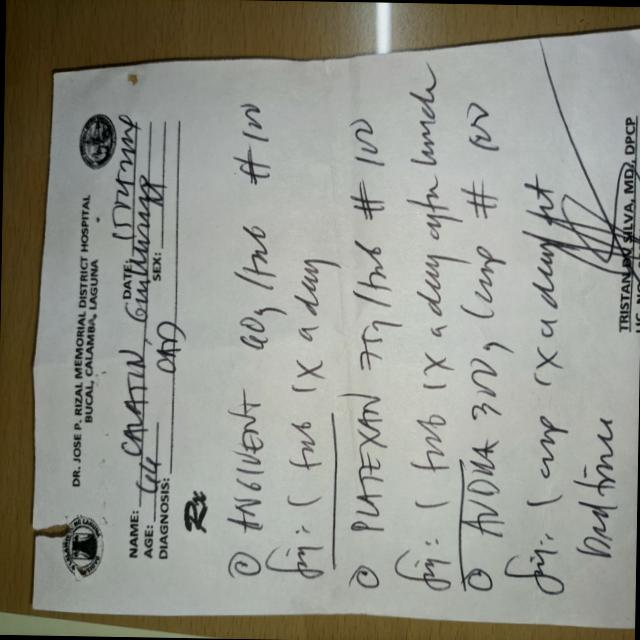 Prescription Identifier 2 Classification Dataset by Thesis Project