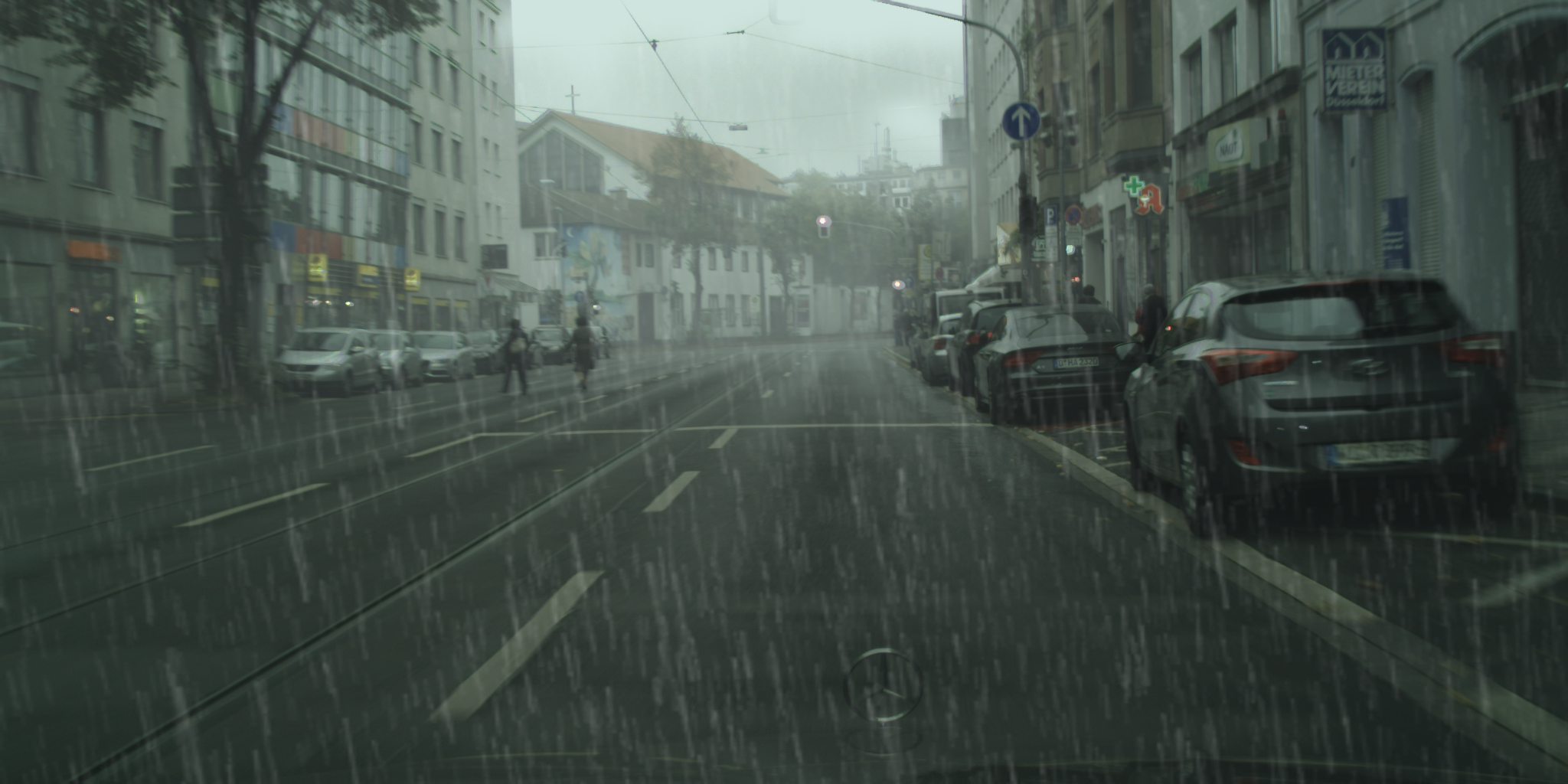Physical Based Rain Effect License Plate Object Detection Dataset And