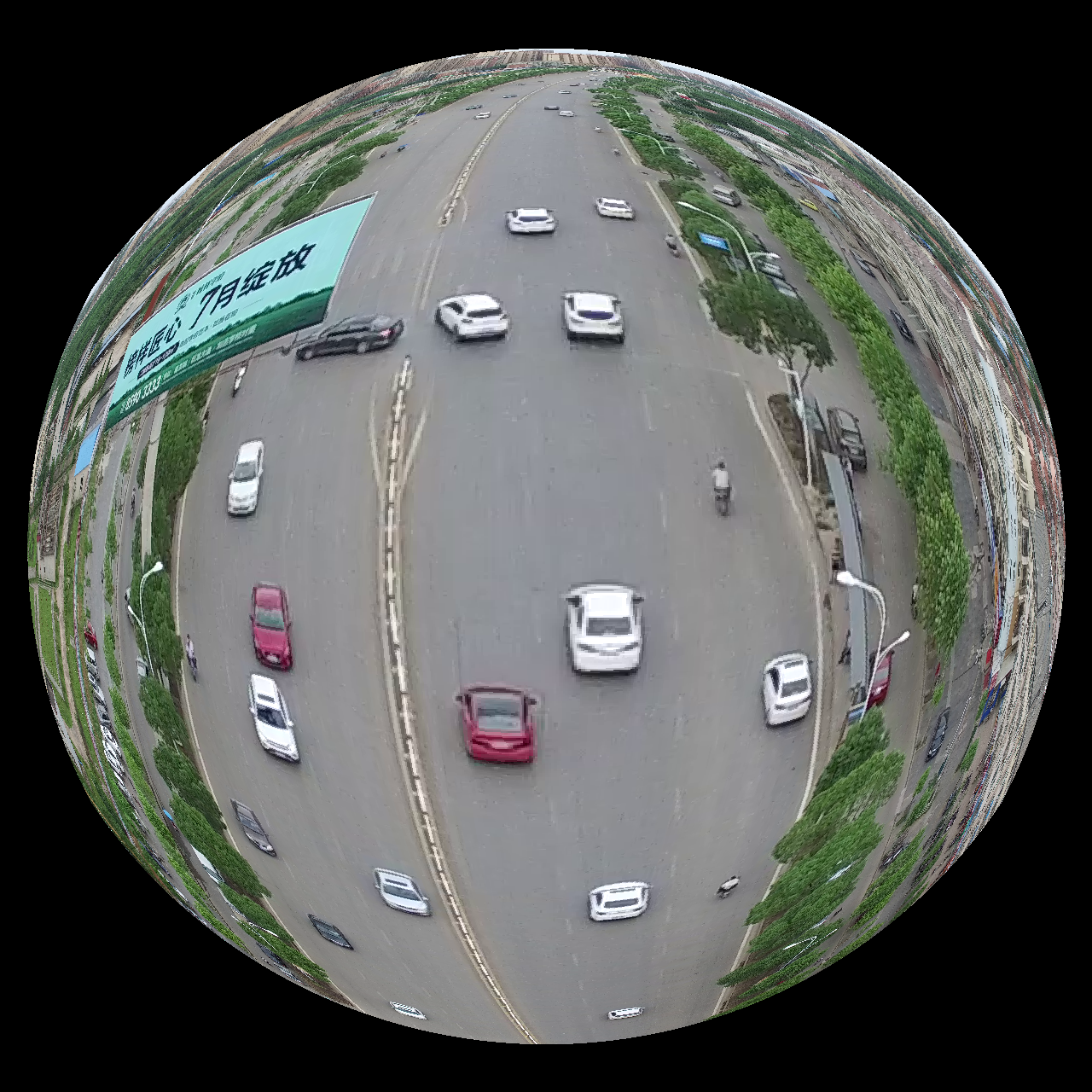 UAV-fisheye Instance Segmentation Model by Imperial