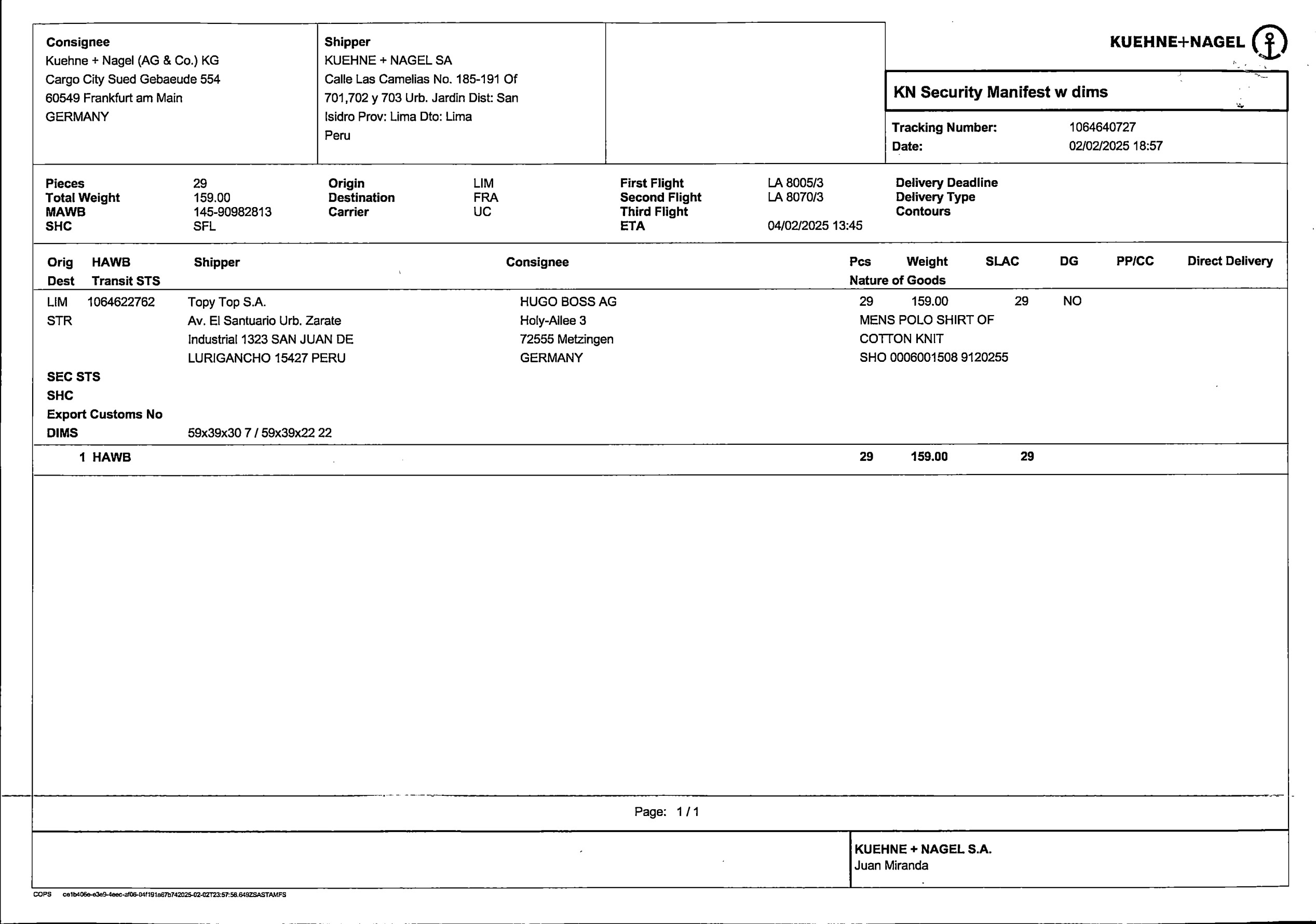 Air WayBills Object Detection Model by Digitalizacion