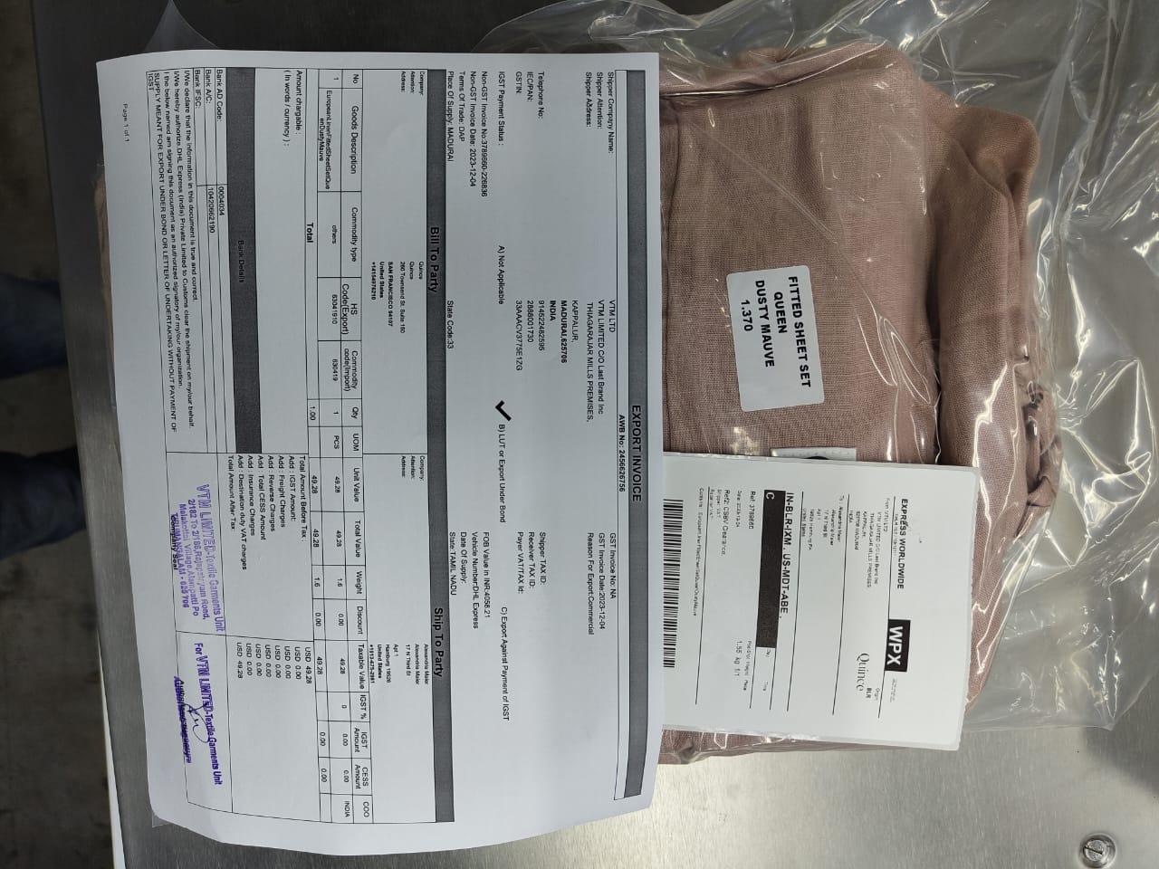 VTM invoice label and barcode Object Detection Model by YOLO