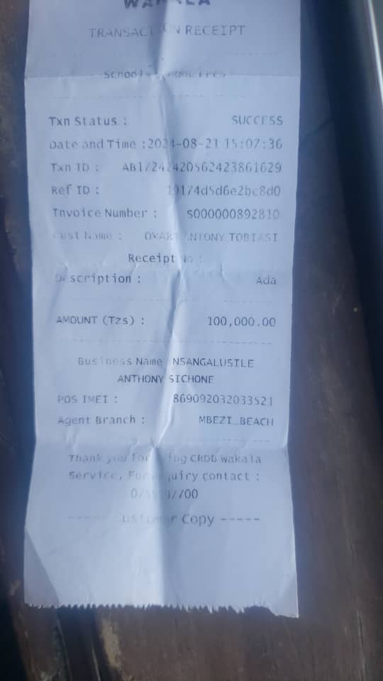 mahb receipt Object Detection Model by Scott Izidore