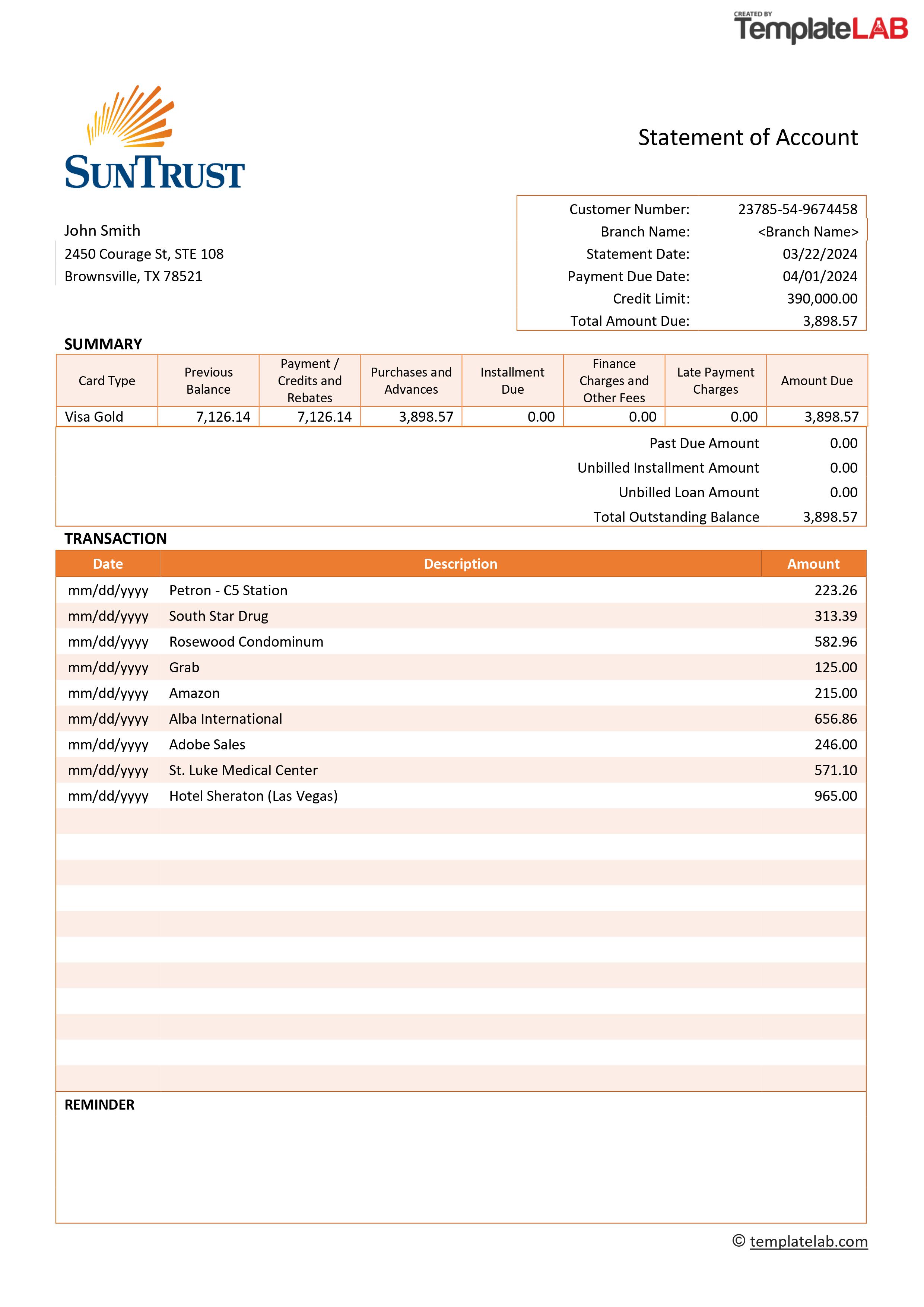 bank statement Object Detection Dataset by Official
