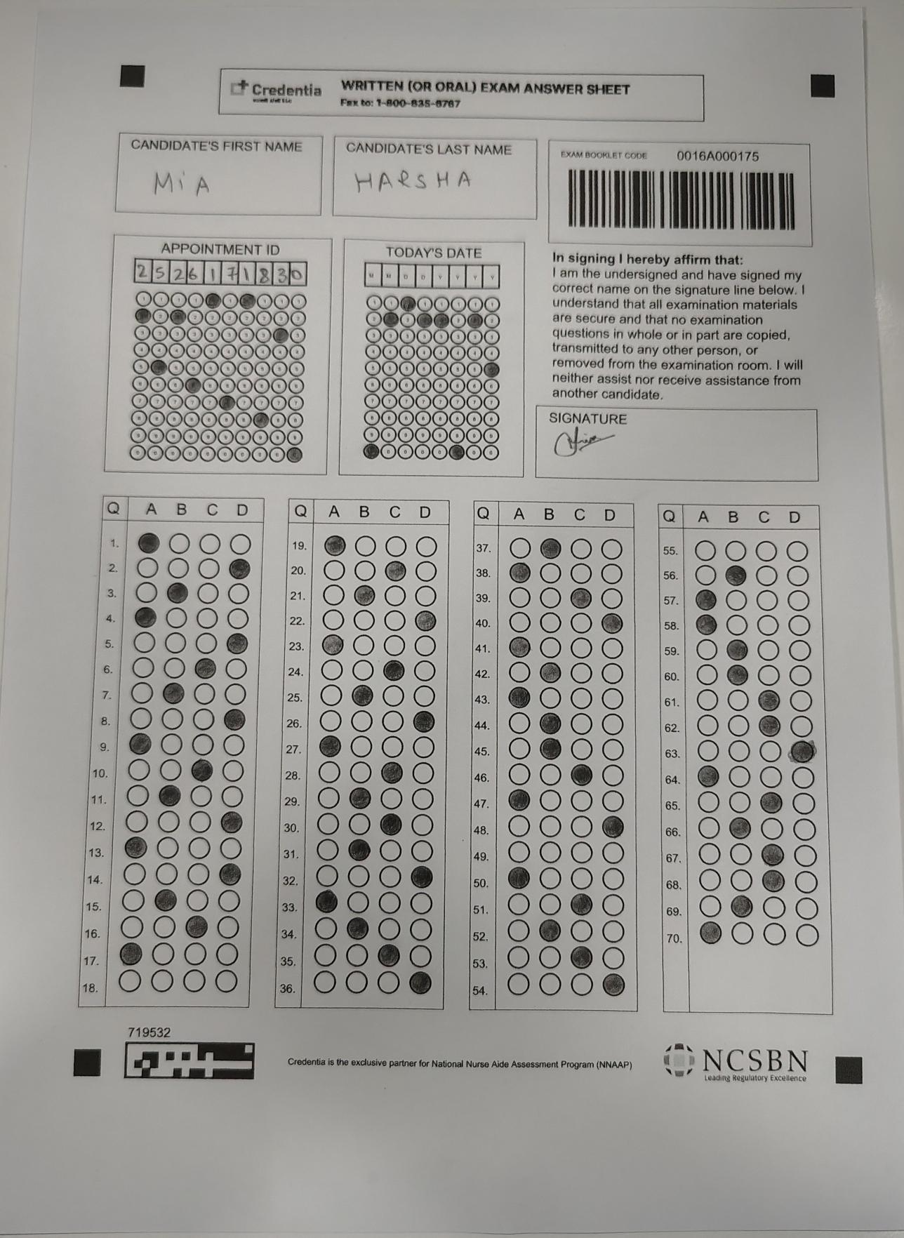 OCR new sheet b_w pencil Object Detection Dataset by ExamRoomAi