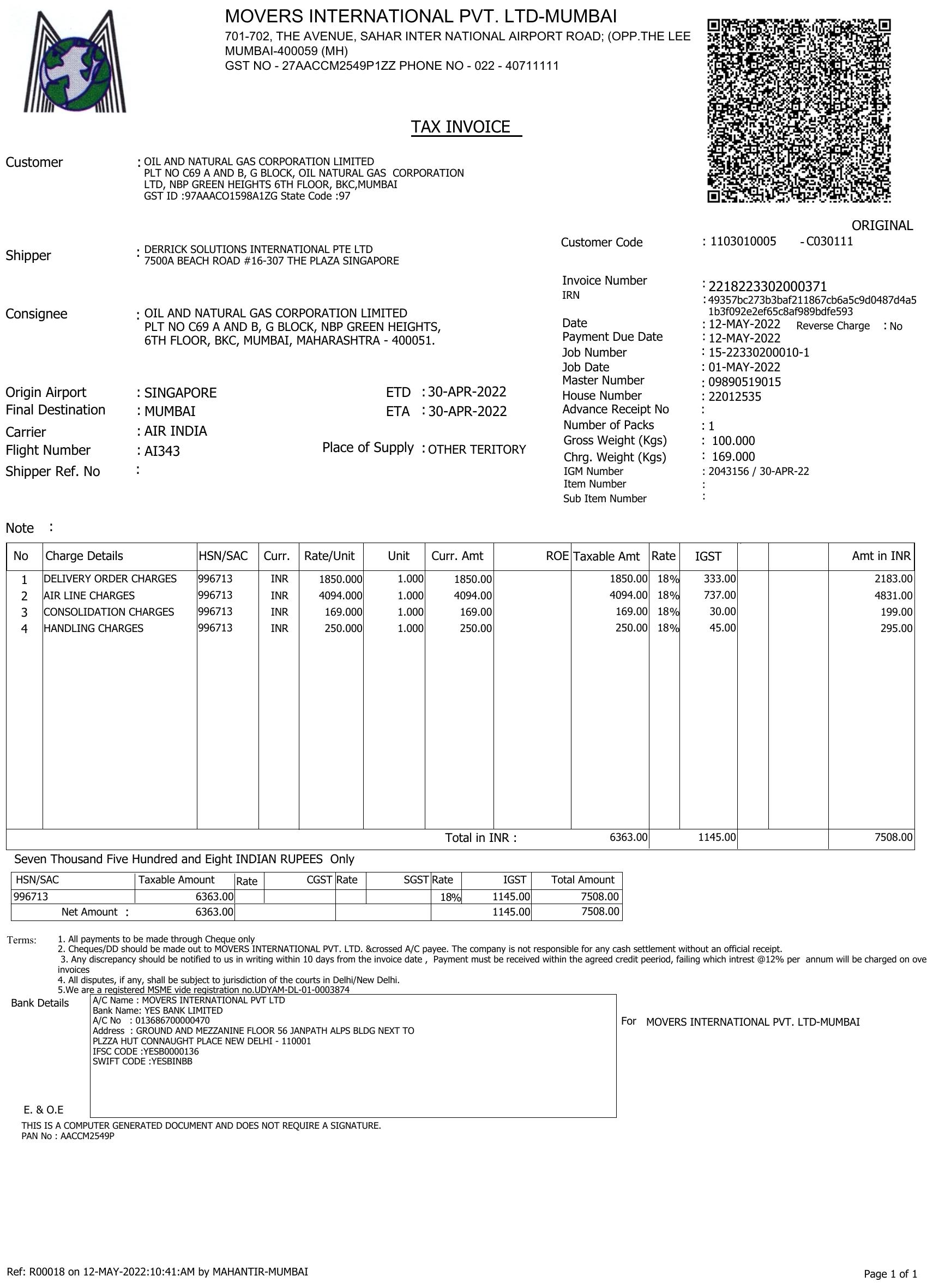 R1 freight invoice Object Detection Dataset by Saad Lachhab
