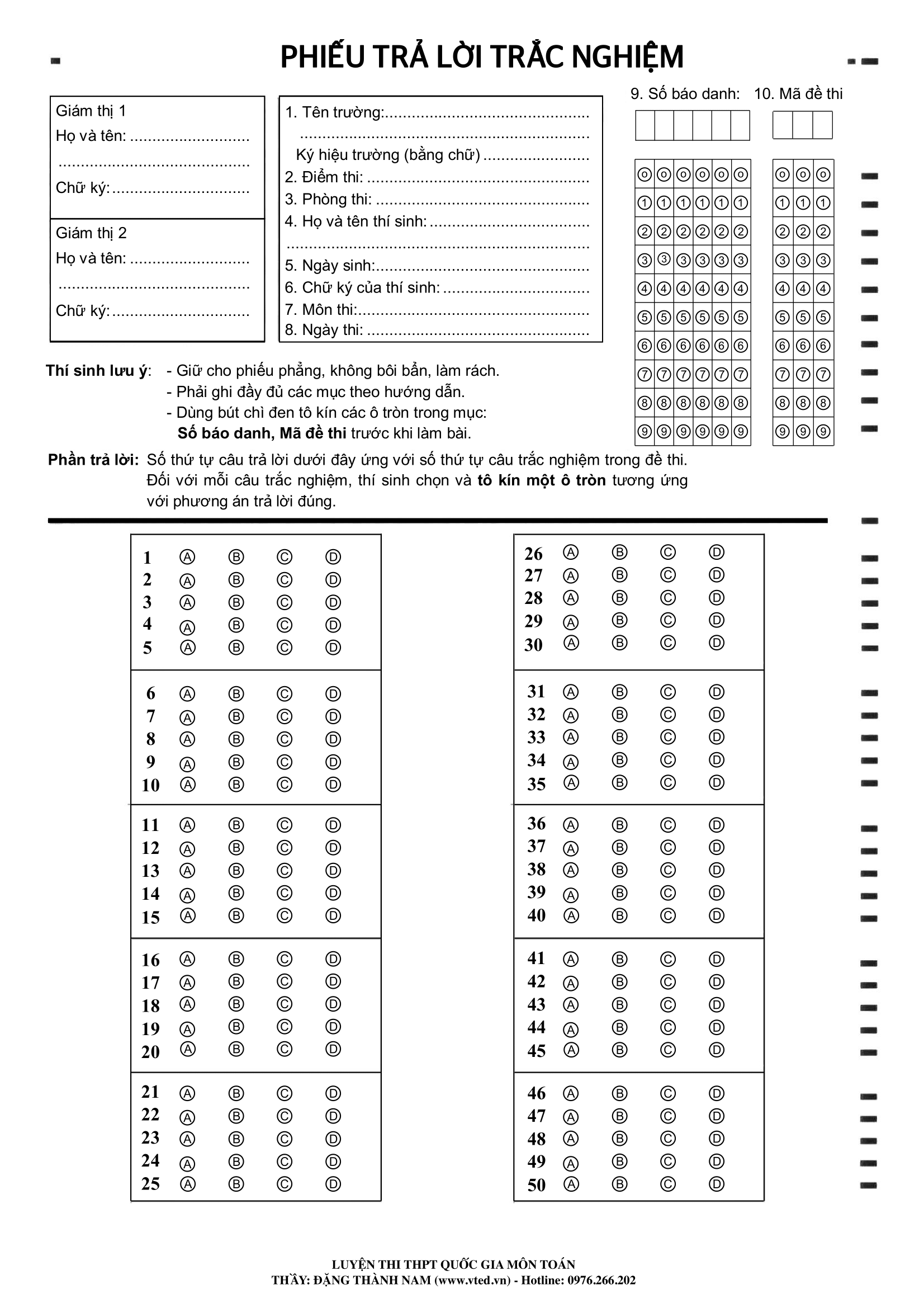 Automatic Multiple Choice Marking Object Detection Dataset By Hanoi University Of Scient And