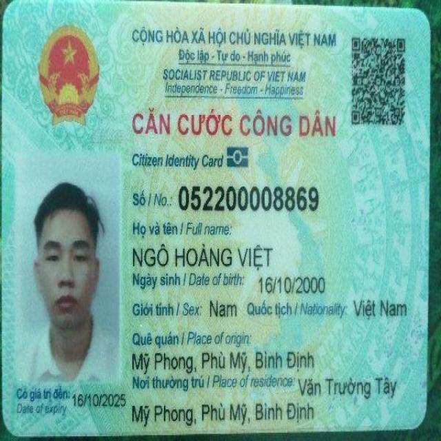 CCCD_Detection Object Detection Dataset by CID Vietnamese