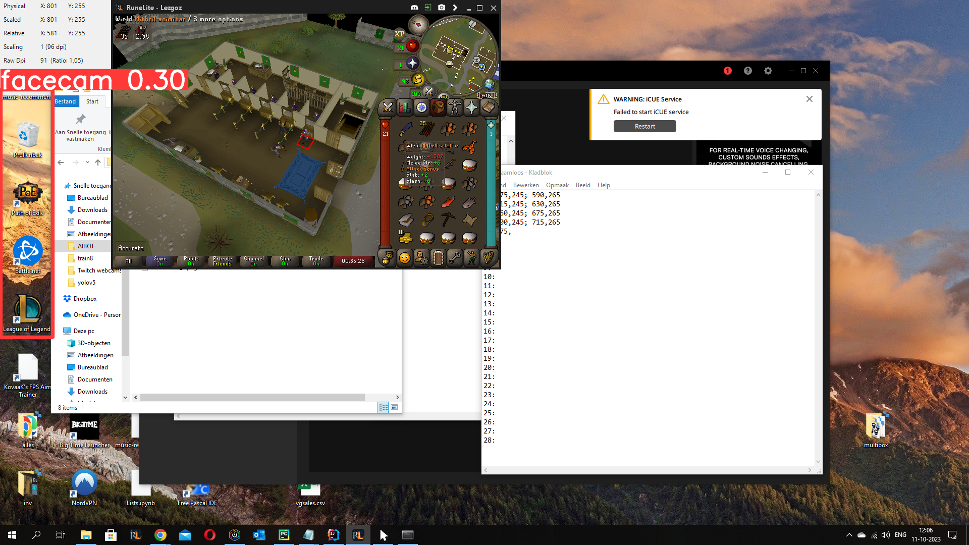 OSRS Inventory Object Detection Model by OSRS