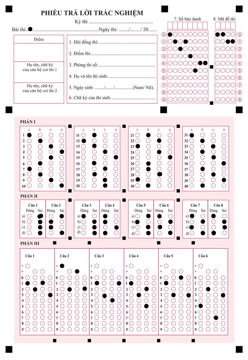 V3_Sheet Object Detection Model by Bubble sheet multiple choice