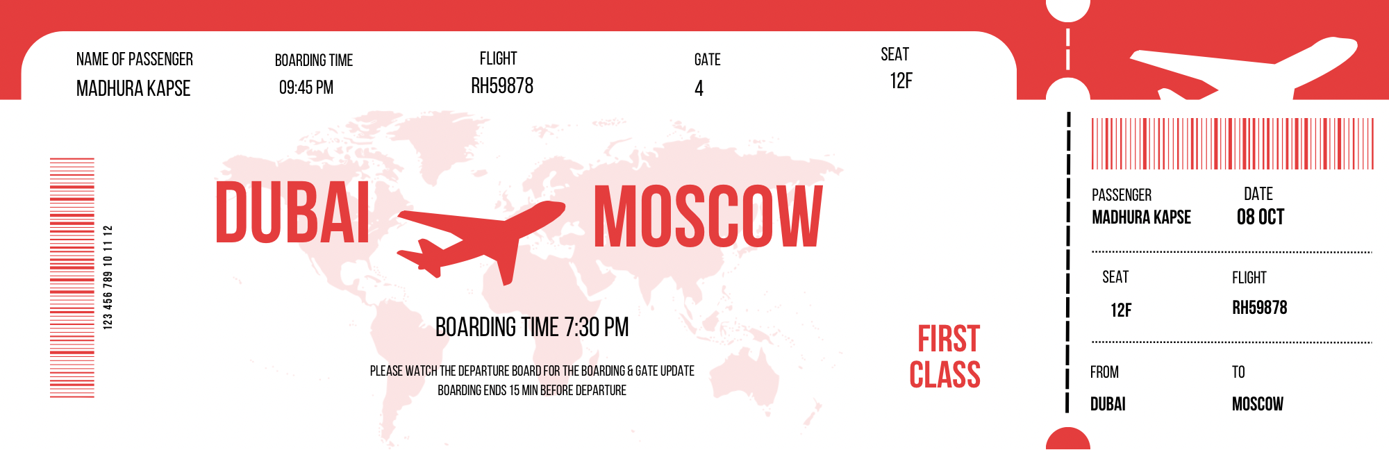 Boarding pass text extraction Object Detection Model by MyThesis
