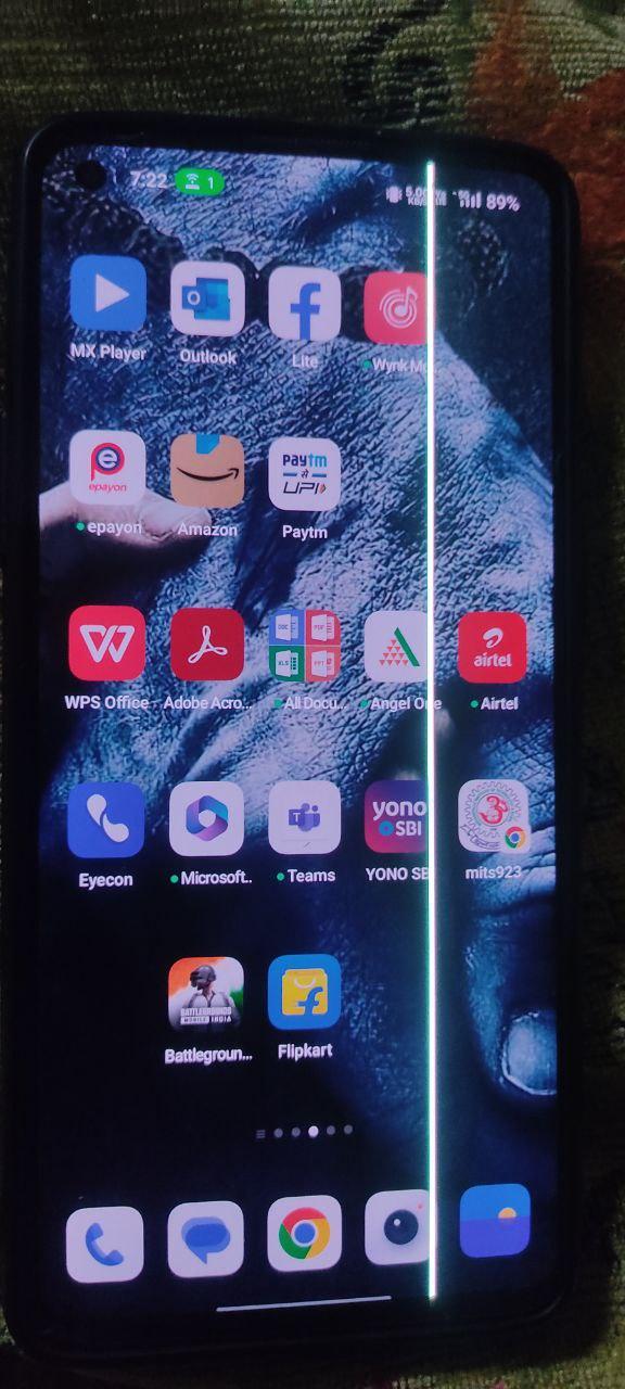 mobile screen green line Object Detection Model by campusx