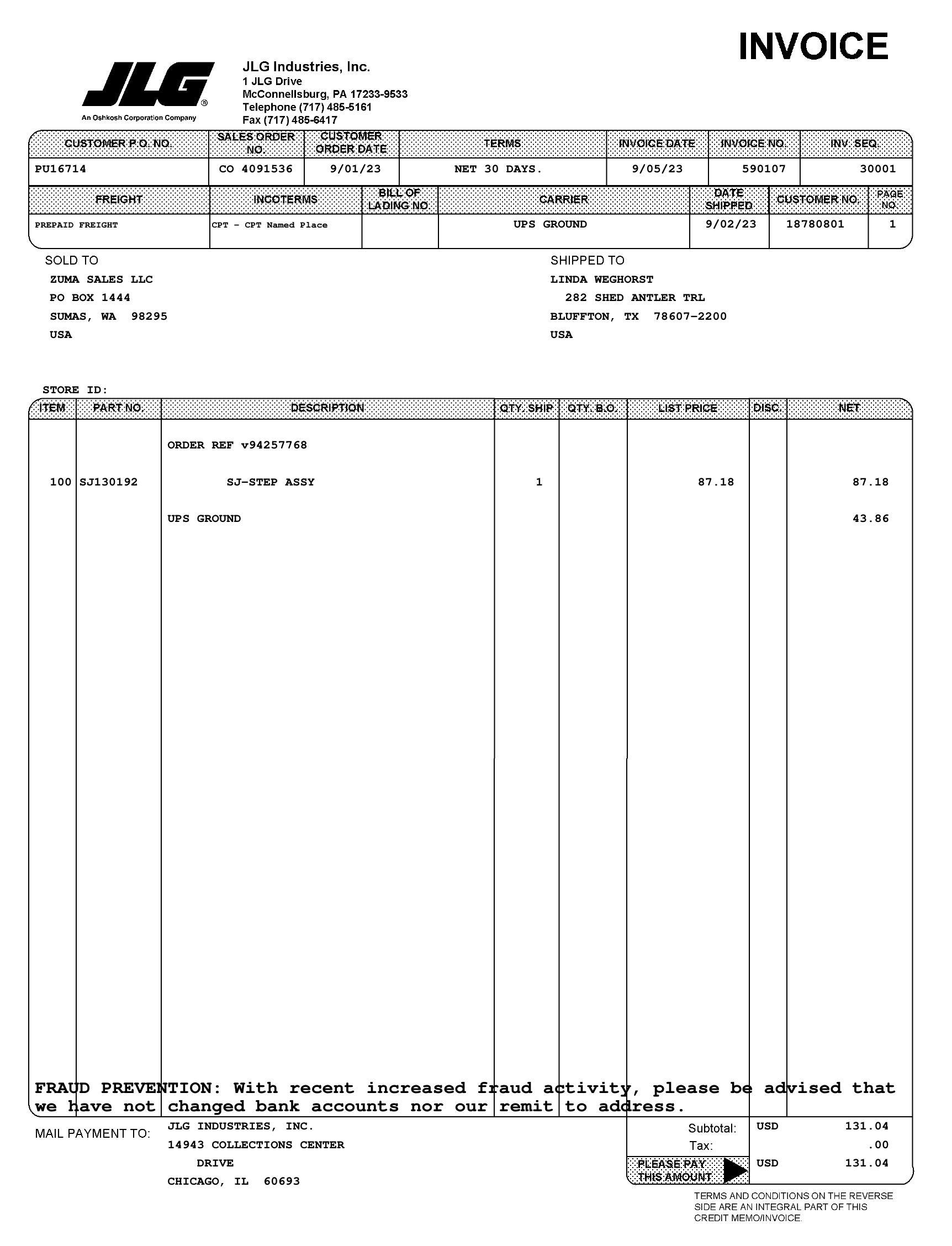 JLG TEST Object Detection Dataset by Odoo