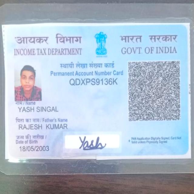 Pan card Object Detection Dataset by Bhuvanesh