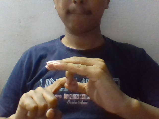 Real-time hand sign detection Object Detection Model by Christ University