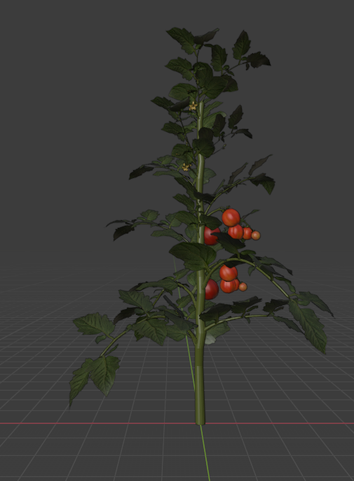 Simulated Tomato Plants Instance Segmentation Model by WUR thesis