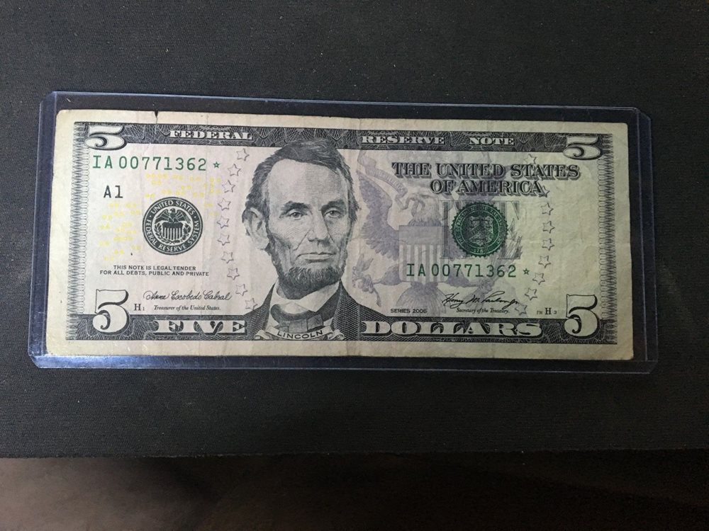 Wilter- US dollar 5 Object Detection Dataset by PP Deteccin de Objetos