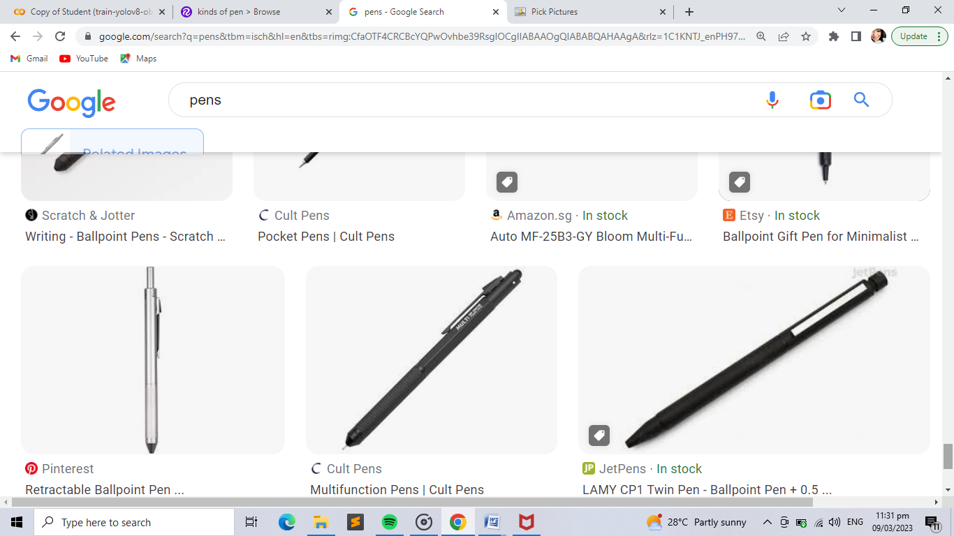 kinds of pen Object Detection Dataset and Pre-Trained Model by robodemo