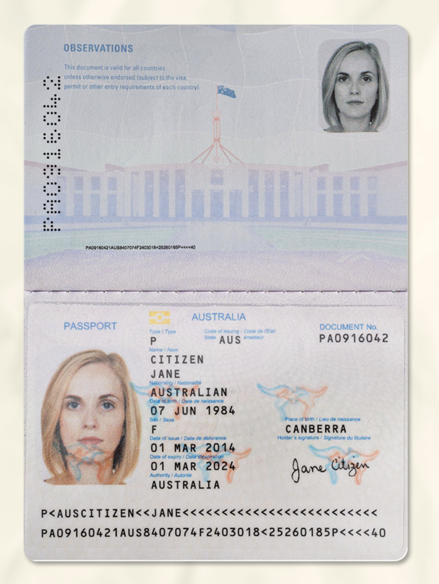 Text Detection Passport Object Detection Dataset By Passportt1