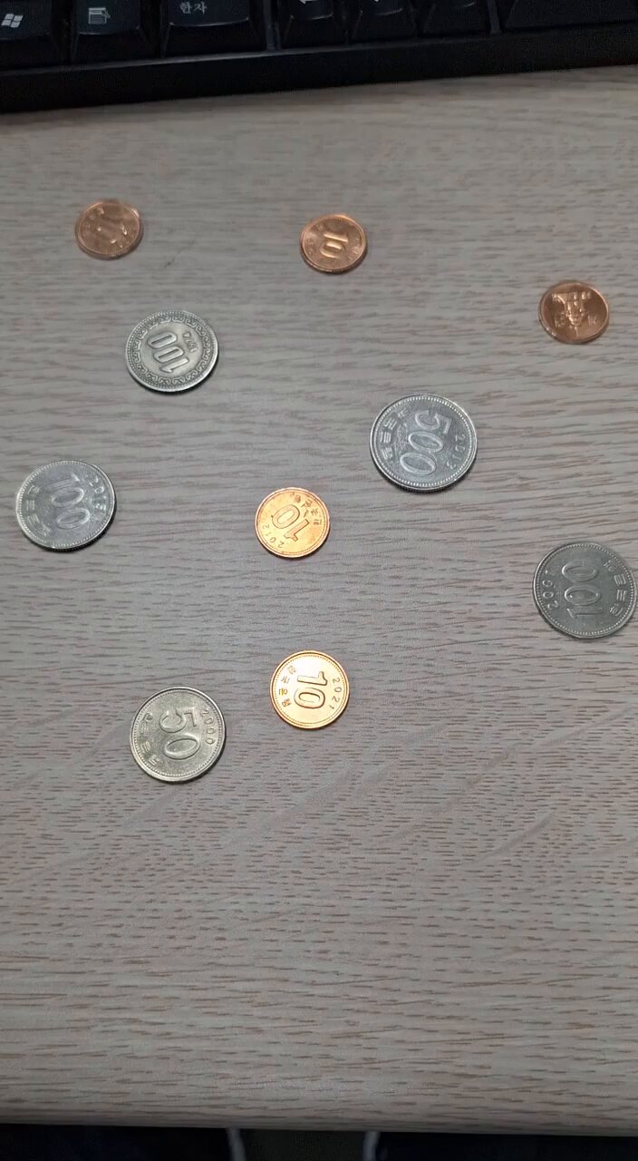 Korean coin detection Object Detection Dataset by jhkimishere