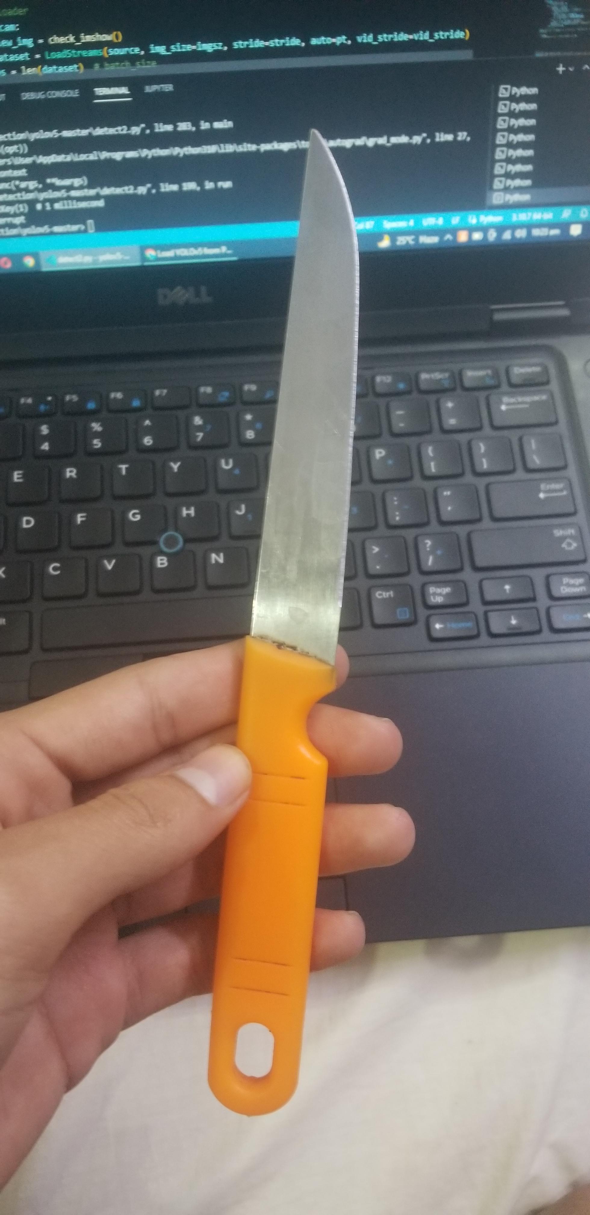 Knife Object Detection Dataset and Pre-Trained Model by NTUT