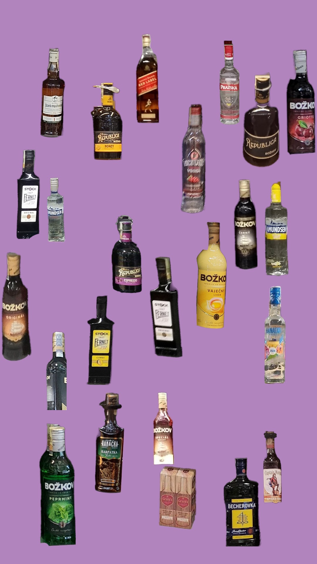 Bottle identifier Object Detection Model by synthetic data